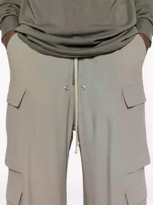 Rick Owens Cargobelas Drawstring-waist Wide-leg Cargo Pants