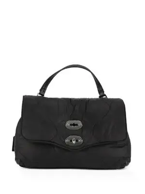 ZANELLATO Postina Lunaria Quilted Shoulder Bag - Black