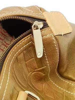 Carolina Herrera Andy Monogram Embossed Satchel Bag