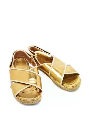 Marni Cross-strap Slingback Sandals