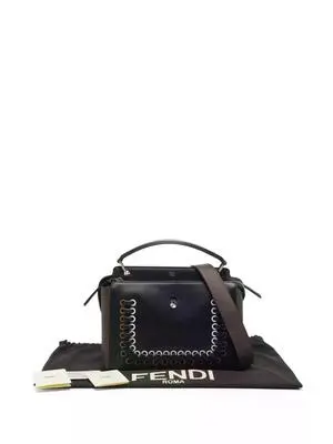 Fendi 2017 Dotcom Whipstitch Tote Bag
