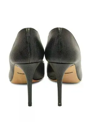 Dolce & Gabbana Bellucci Lizard-embossed Pumps With Crystal Embellishment