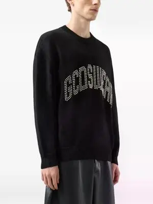 Gcds Stud-embellished Logo Sweater