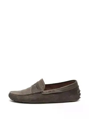 TOD'S Gommino Penny Loafers - Grey