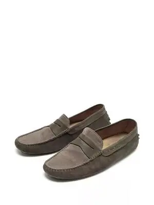 TOD'S Tod's Vintage Gommino Penny Loafers Grey