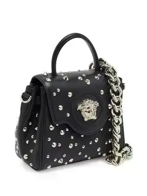 Versace La Medusa Studded Tote Bag