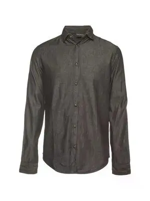 Emporio Armani Slim-fit Denim Shirt - Black