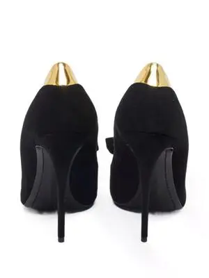 GIUSEPPE ZANOTTI Suede Bow Stiletto Pumps