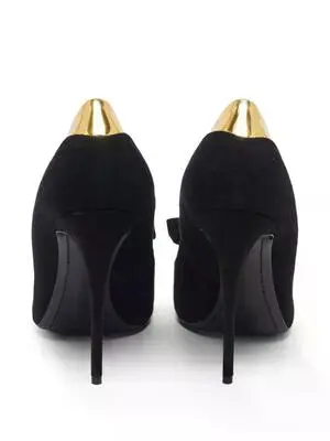 GIUSEPPE ZANOTTI Suede Bow Stiletto Pumps