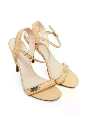 Fendi Selleria Ankle Strap High Heel Sandals