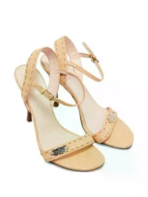 Fendi Selleria Ankle Strap High Heel Sandals