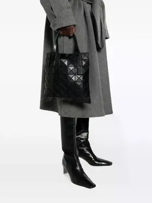 Issey Miyake Geometric-panelled Tote Bag - Black