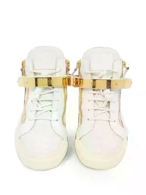 GIUSEPPE ZANOTTI Coby Croc-embossed High-top Sneakers