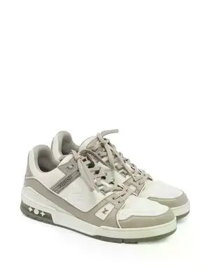 LOUIS VUITTON Leather Low-top Sneakers - White