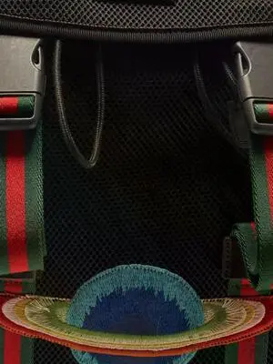 Gucci Hollywood Embroidered Mesh Backpack
