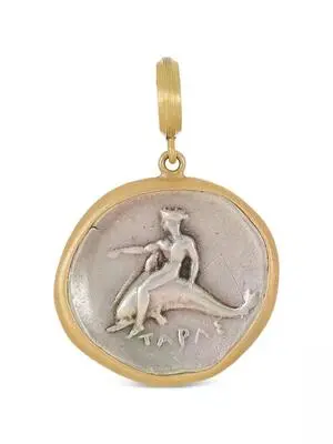 LEIGH MAXWELL 18k Yellow Dolphin Pendant Necklace - Gold