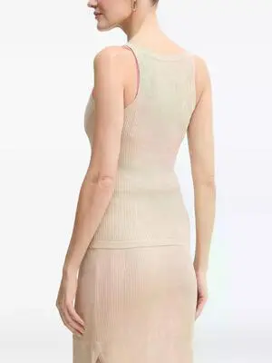 Dkny Ribbed-knit Sleeveless Top