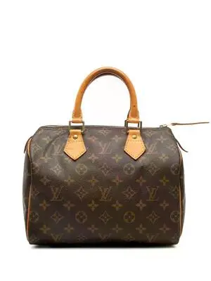 LOUIS VUITTON Monogram Speedy 25 Boston Bag - Brown