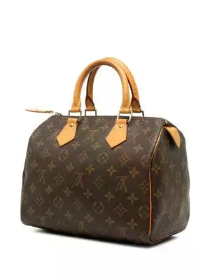LOUIS VUITTON Monogram Speedy 25 Boston Bag - Brown