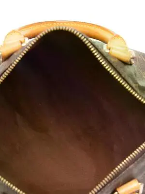 LOUIS VUITTON Monogram Speedy 25 Boston Bag - Brown