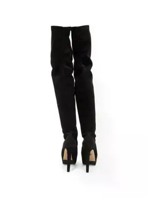 LE SILLA Suede Platform Stiletto Over The Knee Boots