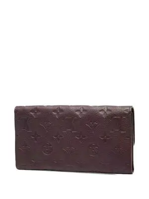 LOUIS VUITTON 2011 Monogram Empreinte Sarah Wallet Long Wallets - Purple
