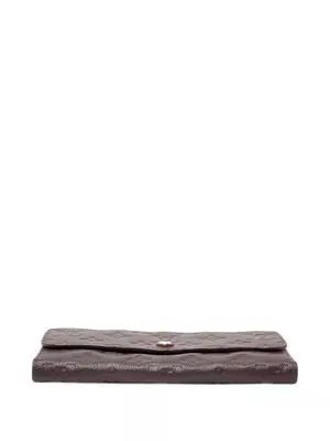 LOUIS VUITTON 2011 Monogram Empreinte Sarah Wallet Long Wallets - Purple
