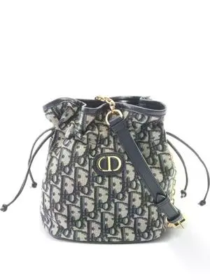 Dior 30 Montaigne Drawstring Bucket Bag - Blue