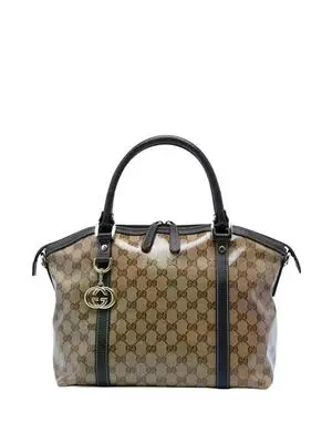 Gucci 2016-2026 Medium Gg Crystal Charm Dome Satchel