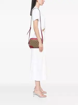 Gucci 2016-2026 Gg Canvas Bree Crossbody Bag - Red