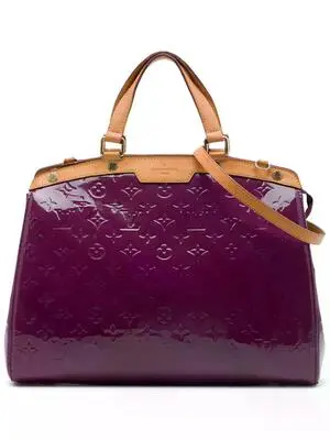 LOUIS VUITTON 2014 Monogram Vernis Brea Gm Satchel - Purple
