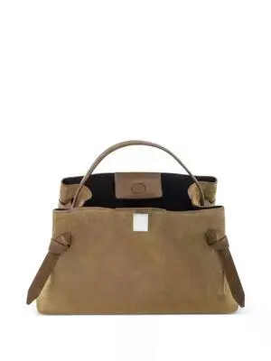 Yuzefi Gyoza Suede Tote Bag - Green