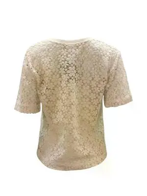 A.L.C. Floral Lace Crewneck Top