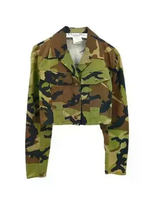 Dior 2001 Camouflage Print Cropped Jacket