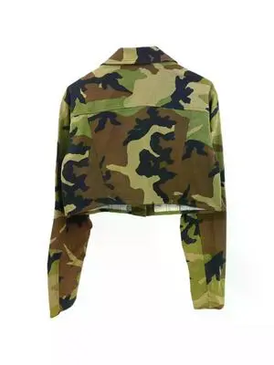 Dior 2001 Camouflage Print Cropped Jacket