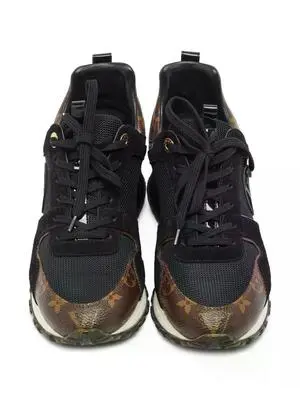 LOUIS VUITTON Run Away Sneakers With Gold-tone Logo Plaque