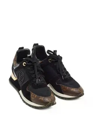 LOUIS VUITTON Run Away Sneakers With Gold-tone Logo Plaque