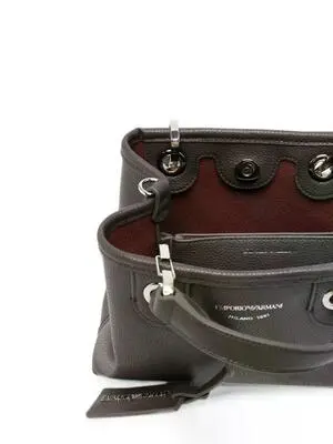 Emporio Armani Mini Myea Pebbled-texture Tote Bag