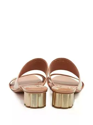 FERRAGAMO Dual-strap Flower-heel Sandals