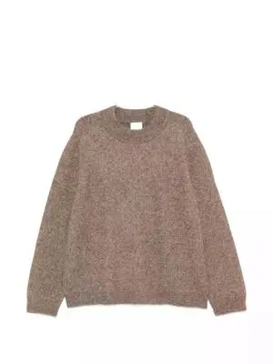 A.p.c. Crew Neck Ribbed-trim Sweater - Neutrals