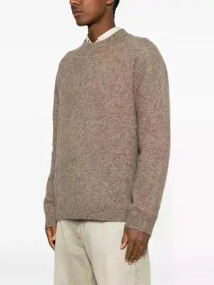 A.p.c. Crew Neck Ribbed-trim Sweater