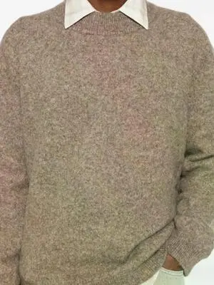 A.p.c. Crew Neck Ribbed-trim Sweater