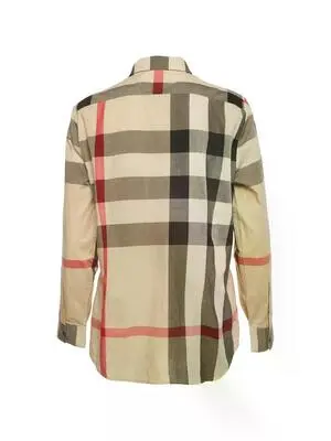 Burberry Checkered Long-sleeve Shirt