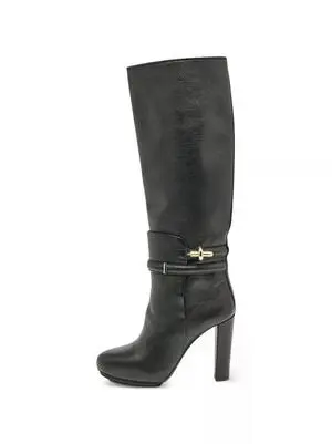 Balenciaga Turn-lock Knee-high Boots - Black