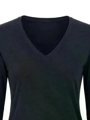 JUVIA Juvia Slub-Texture V-Neck Top