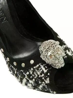 Alexander McQueen Skull Peep-toe Pumps