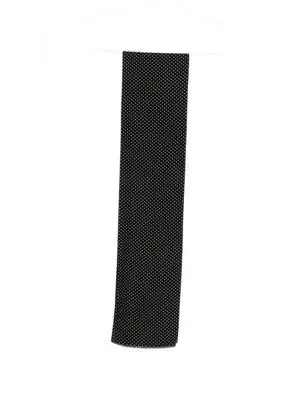 CENERE GB Polka-dot Fringed Scarf - Black