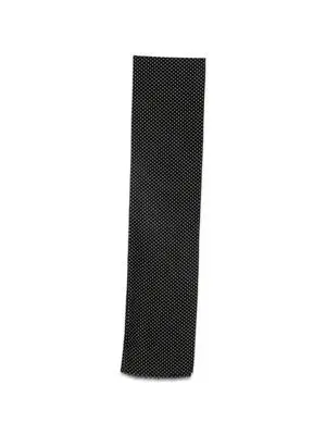 CENERE GB Polka-dot Fringed Scarf - Black