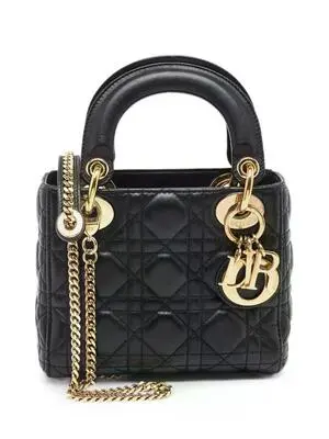 Dior 2018 Lady Cannage Tote Bag - Black