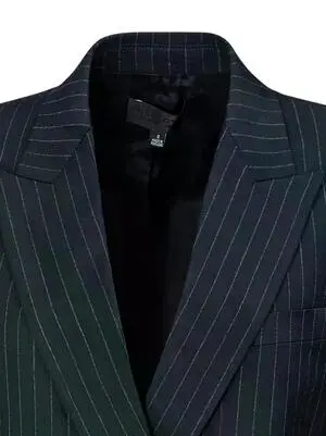 NILI LOTAN Leston Pinstriped Double-breasted Blazer